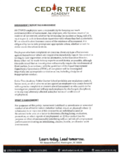 Cedar Tree Academy PCS | DC PCSB