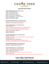 Cedar Tree Academy PCS | DC PCSB