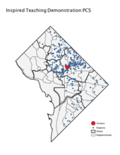 Inspired Teaching Demonstration PCS Student Location Map | DC PCSB
