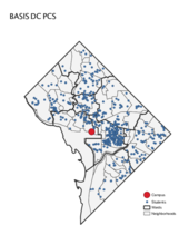 Basis DC PCS Student Location Map | DC PCSB