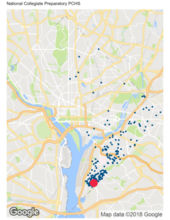 National Collegiate Preparatory PCHS Student Location Map | DC PCSB