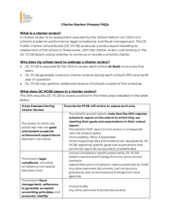 Charter Review Process FAQs | DC PCSB